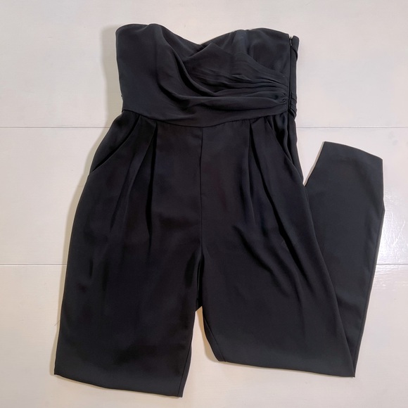 New Look | Pants & Jumpsuits | New Look Black Strapless Jumpsuit Size ...